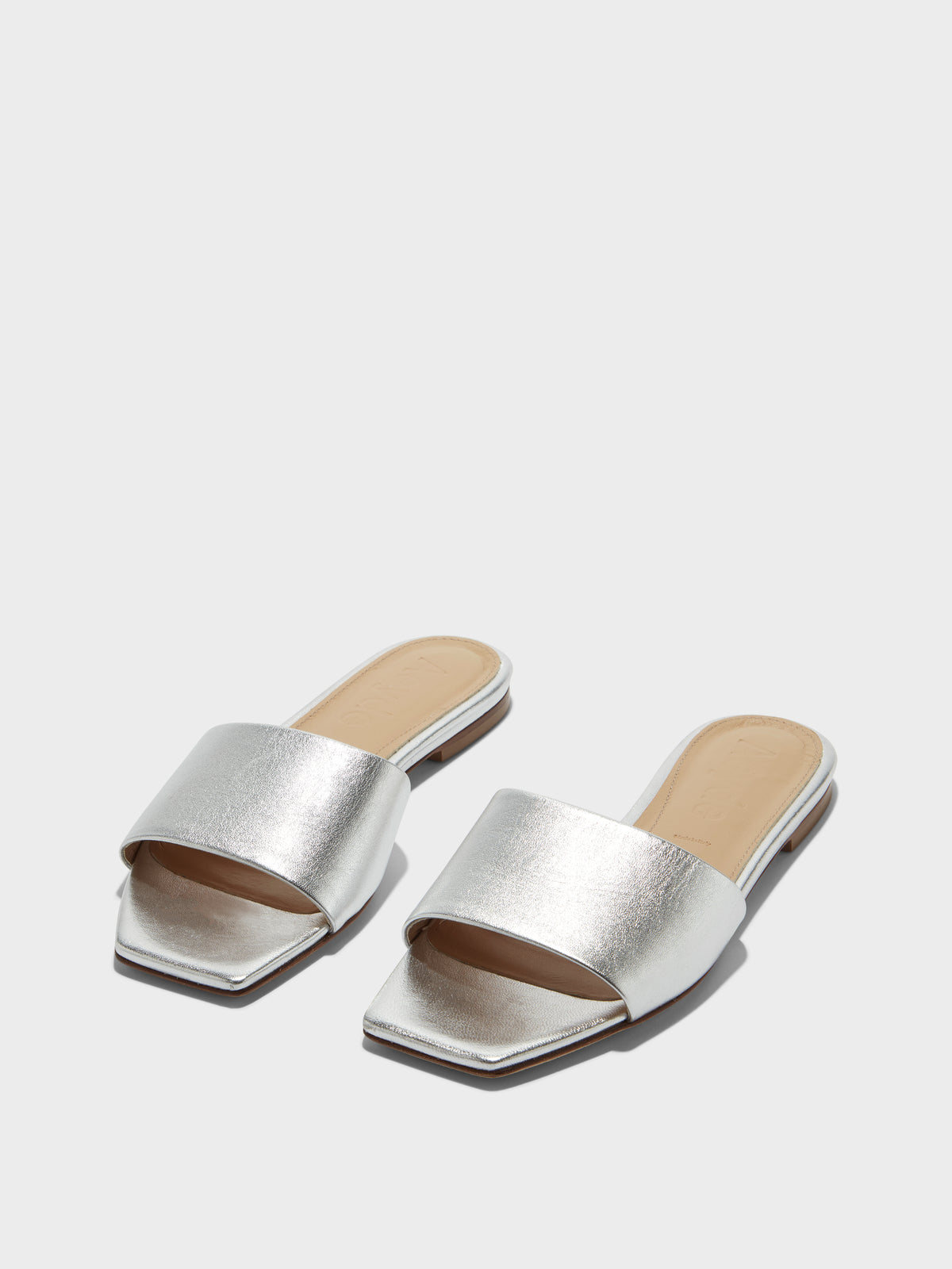 Aeyde | ANNA Hazelnut Leather Flat Slide
