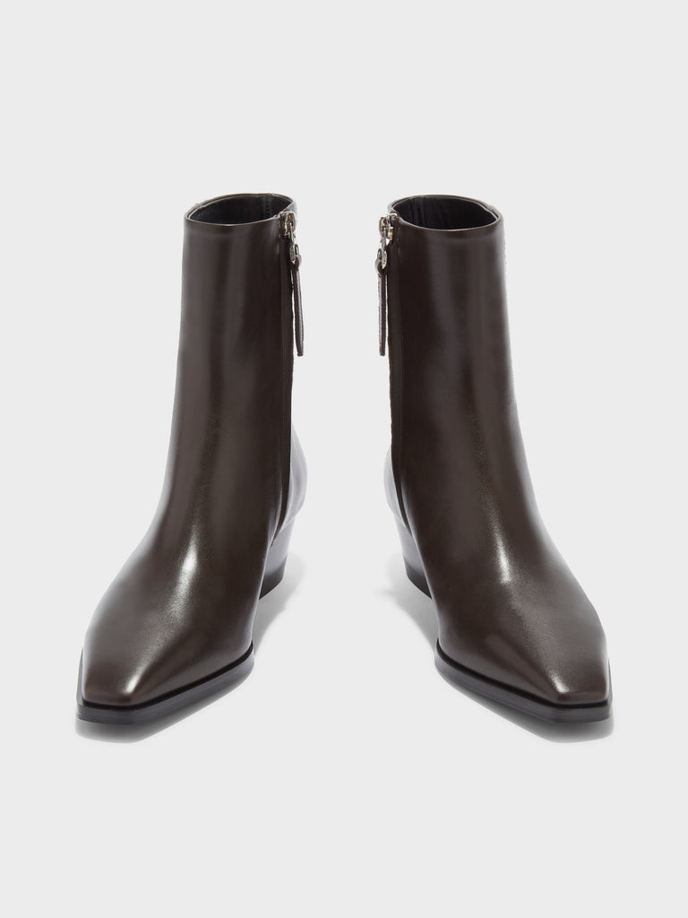 Baba Leather Ankle Boots | Moka Calf