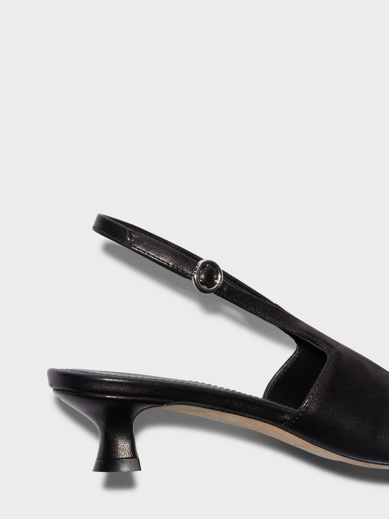 Aeyde | CATRINA Black Kitten Heel Pump