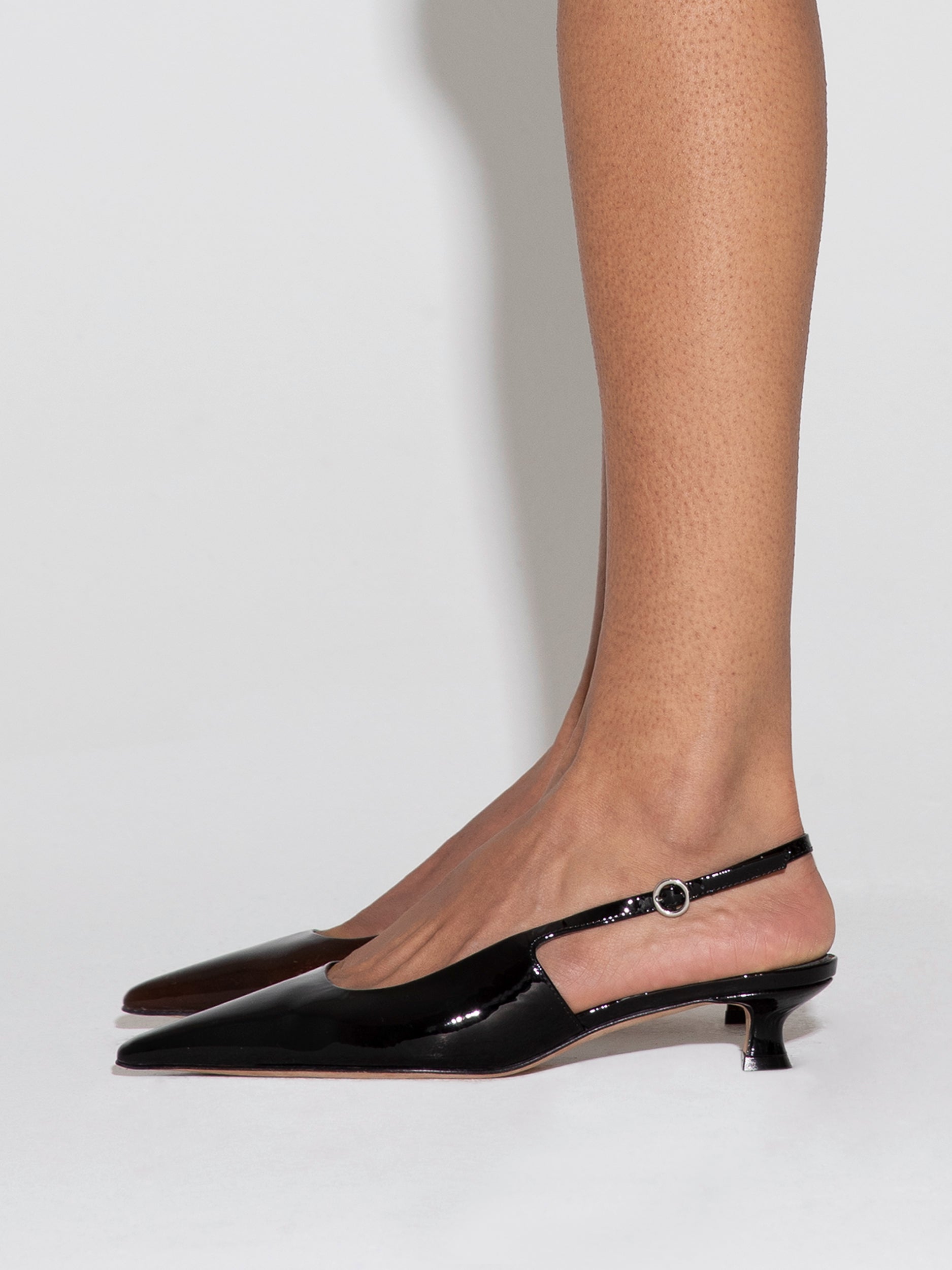 Aeyde | CATRINA Black Kitten Heel Pump