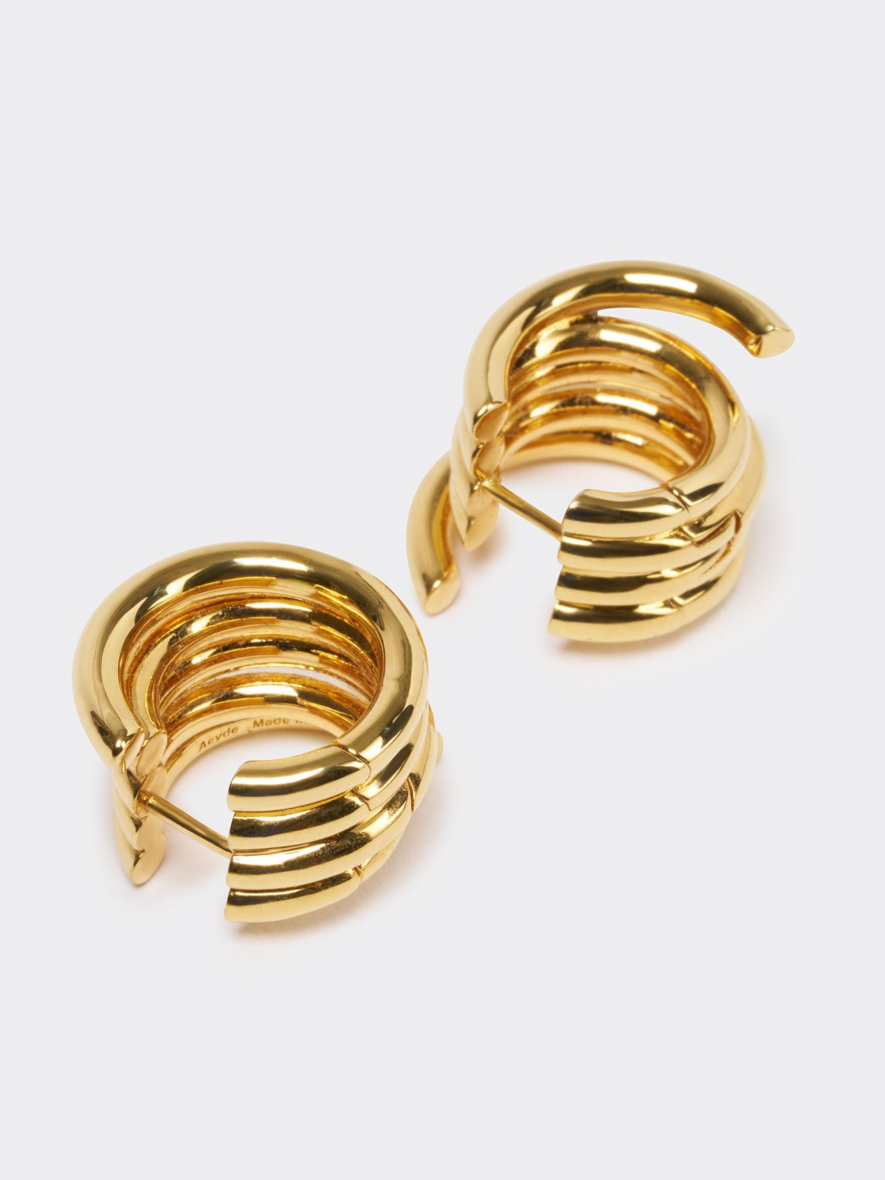 Dillon 18k Gold-Plated Hoop Earrings – Aeyde
