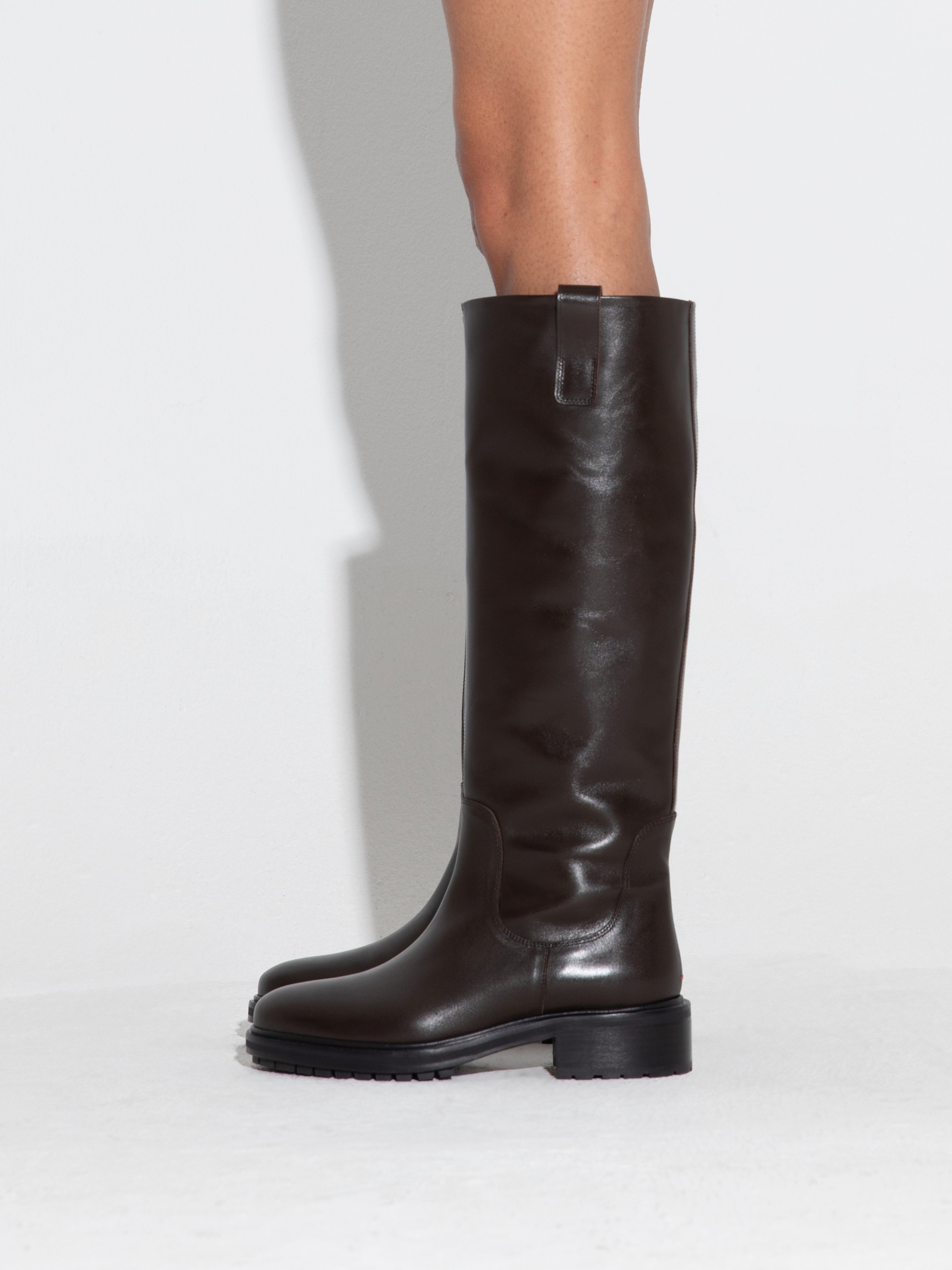 Aeyde | HENRY Moka Knee-High Riding Boot
