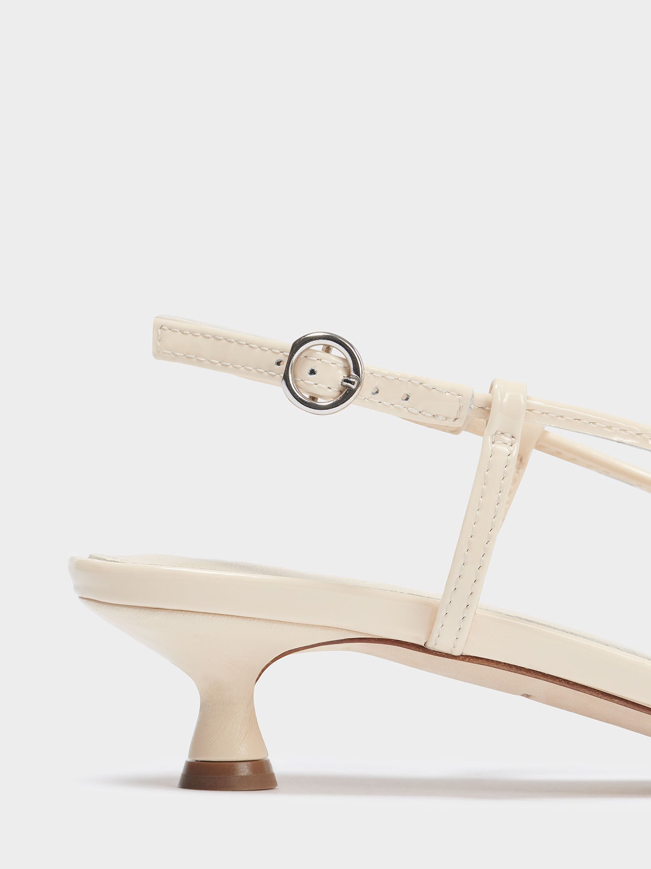 Rhonda Leather Kitten-Heel Sandals – Aeyde