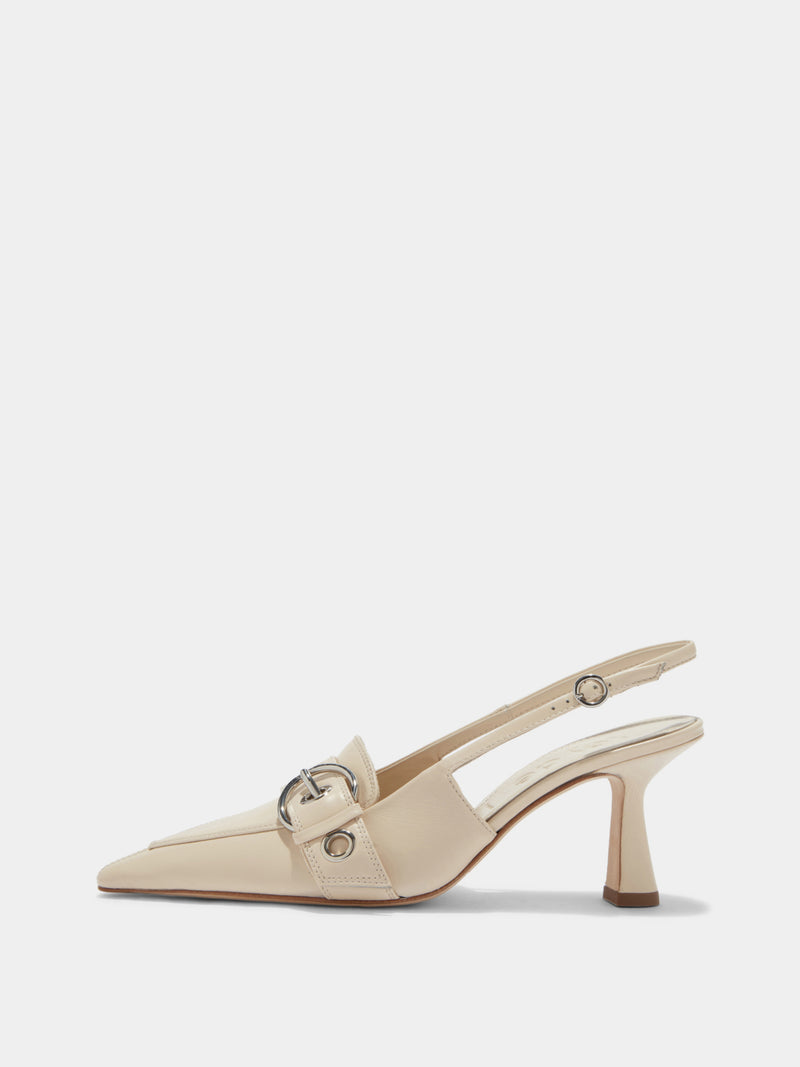 Fernanda Leather Slingback Pumps – Aeyde