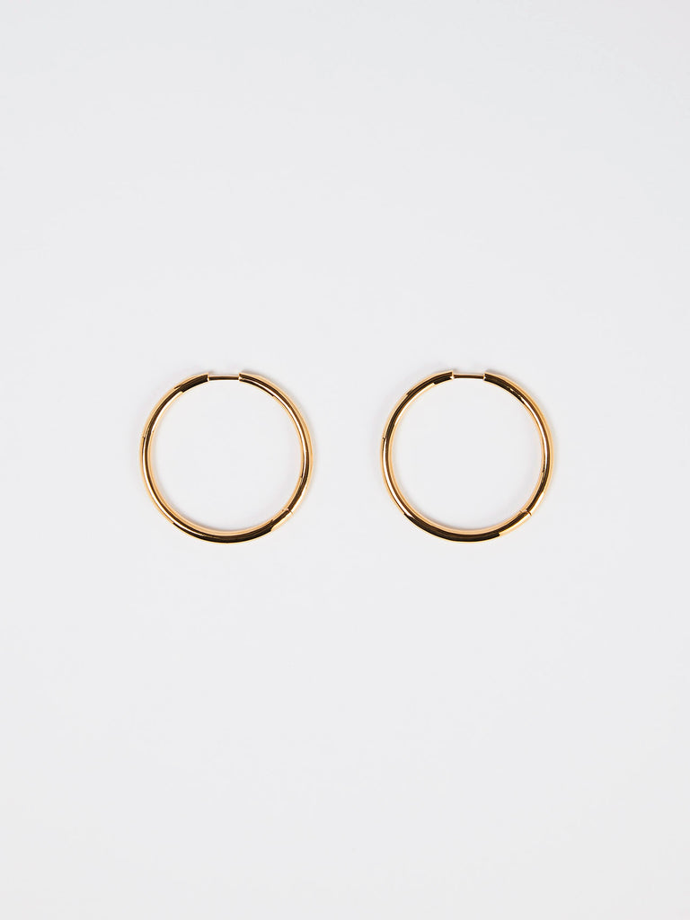 Elona Large 18kt Gold-Plated Hoop Earrings – Aeyde