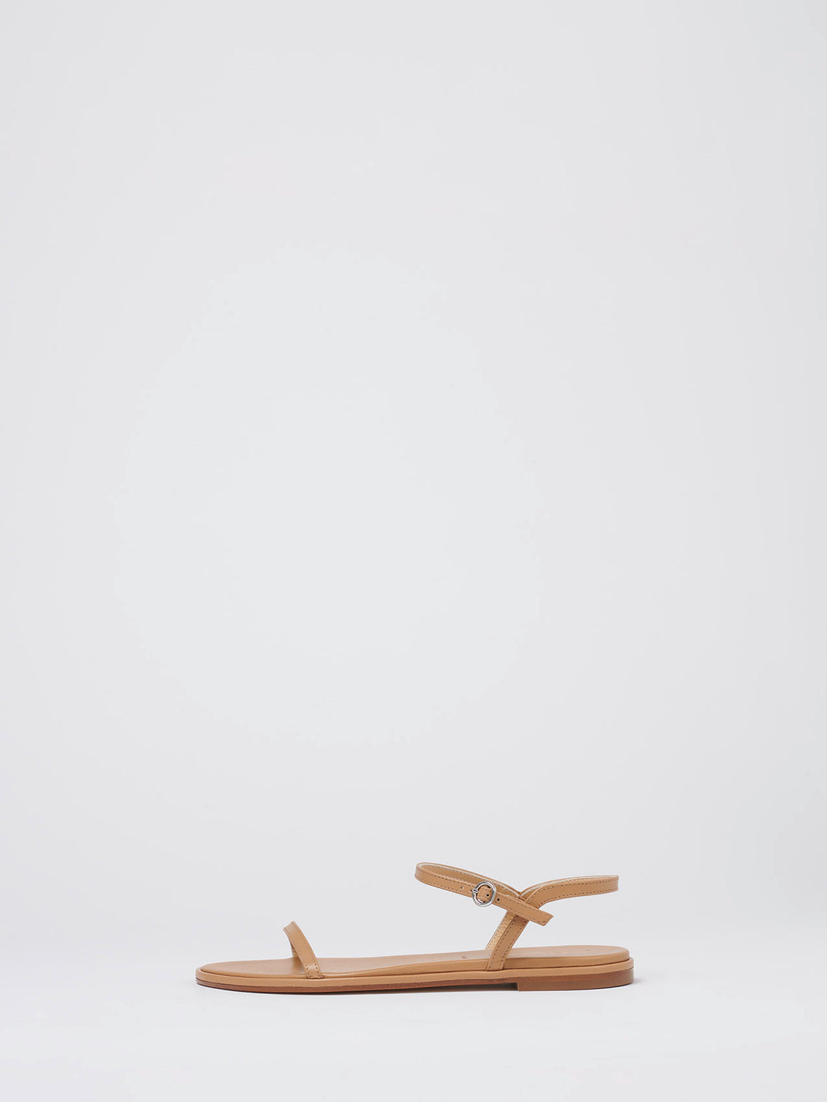 Aeyde | ANNA Hazelnut Leather Flat Slide